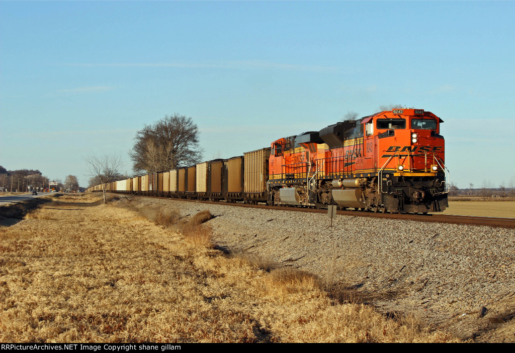 BNSF 9243 Leads This Coal Load Sb.
